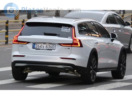 264노 8360, Volvo V60 , License plate of South Korea