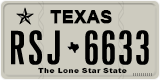 RSJ-6633, Koenigsegg Regera (Texas) License plate of the USA