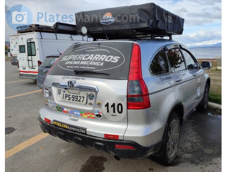 IPS-9927, Honda CR-V (Rio Grande do Sul) License plate of Brazil