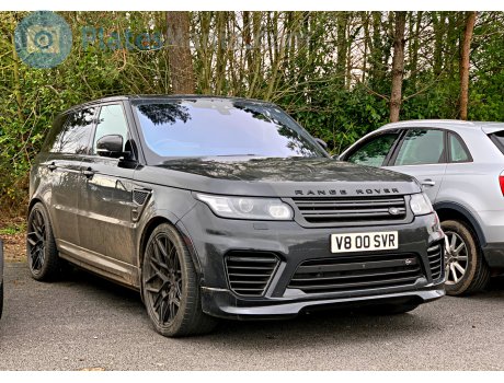 V800 SVR, Land Rover Range Rover Sport (Manchester) License plate of ...
