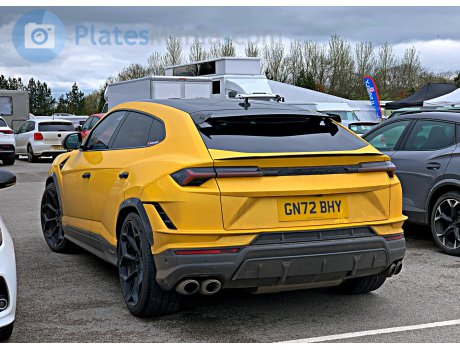 GN72 BHY, Lamborghini Urus (Maidstone) License plate of the United Kingdom