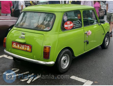 SLW 287 B, Austin Mini , License plate of Singapore