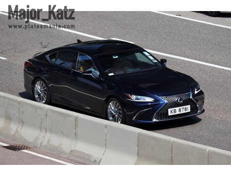 KB 8781, Lexus ES , License plate of Hong Kong