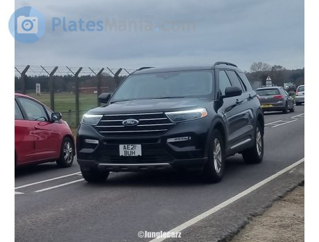 AE21 BUH, Ford Explorer (Peterborough) License plate of the United Kingdom