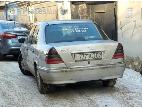 7773CT02, Mercedes-Benz C-Klasse (Sughd Province) License plate of ...