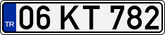06 KT 782, Audi A8 (Ankara) License plate of Turkey