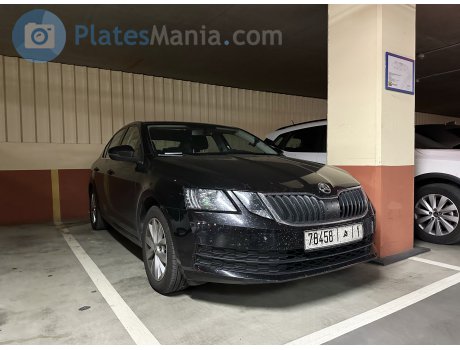 78458|‎ھ|‎1, Skoda Octavia (Rabat Prefecture) License plate of Morocco