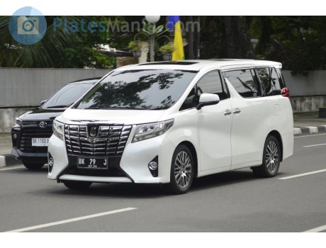 BK 79 J, Toyota Alphard (North Sumatra (East coast)) License plate of ...