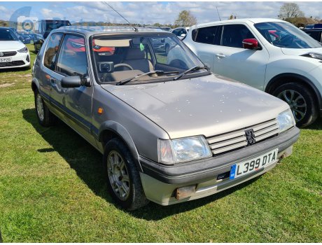 L399 DTA, Peugeot 205 (Exeter) License plate of the United Kingdom