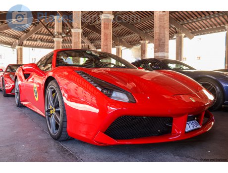 730N, Ferrari 488 , License plate of Monaco