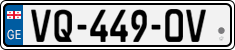 VQ-449-OV, Mercedes-Benz C-Klasse , License plate of Georgia