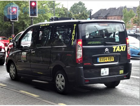 BX64 RBV, Citroёn Dispatch (Birmingham) License plate of the United Kingdom