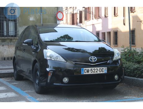 CM-522-DE, Toyota Prius (Haut-Rhin) French license plate