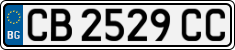 CB 2529 CC, Mercedes-Benz Actros (Sofia City) License plate of Bulgaria