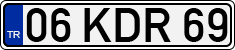 06 KDR 69, Cadillac Escalade (Ankara) License plate of Turkey