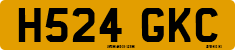 H524 GKC, Toyota Supra (Liverpool) License plate of the United Kingdom