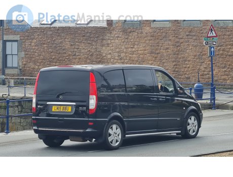 LM15 BBU, Mercedes-Benz Vito (Borehamwood (Stanmore)) License plate of ...