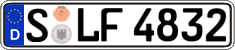 S LF 4832, Hyundai Accent (Stuttgart City) German license plate