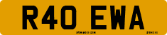 R40 EWA, Ford Mondeo (Sheffield) License plate of the United Kingdom