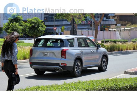I 67205, Hyundai Palisade (Dubai) License plate of the UAE