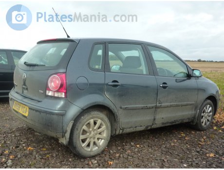WK58 YGA, Volkswagen Polo (Truro) License plate of the United Kingdom