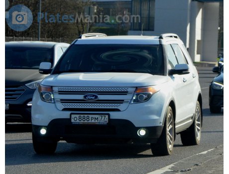 о888рм77, Ford Explorer (Moscow City) License plate Russia