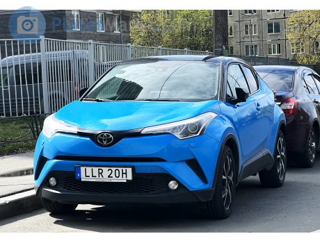 LLR 20H, Toyota C-HR , License plate of Sweden