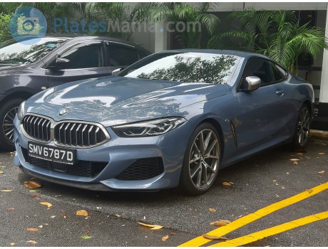 SMV 6787 D, BMW 8 Series , License plate of Singapore