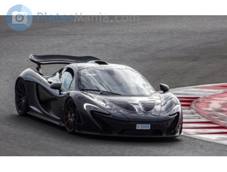 S555, McLaren P1 , License plate of Monaco