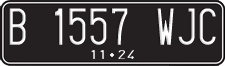 B 1557 WJC, Jeep Wrangler (Jakarta, Banten (Tangerang), West Java ...
