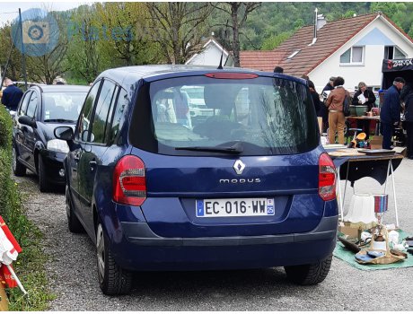 EC-016-WW, Renault Modus (Doubs) French license plate