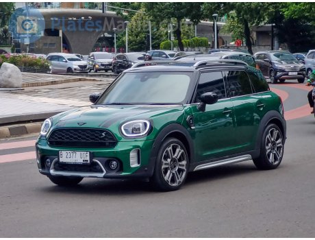 B 2377 UIF, MINI Countryman (Jakarta, Banten (Tangerang), West Java ...