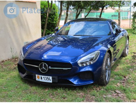 N 1394, Mercedes-Benz AMG GT , License plate of Andorra