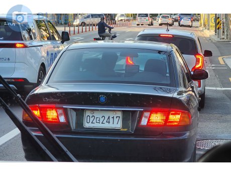 02더 2417, Kia Optima , License plate of South Korea