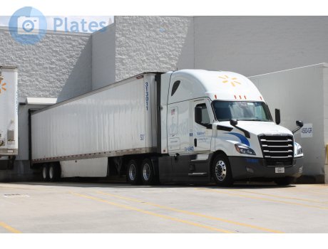 3GN862, Freightliner Cascadia (Oklahoma) License plate of the USA