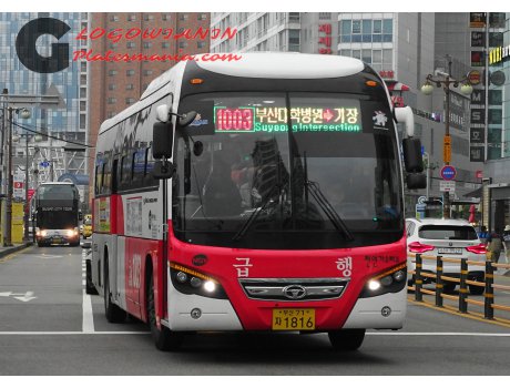 부산71자 1816, Daewoo (Busan metropolitan city) License plate of South Korea