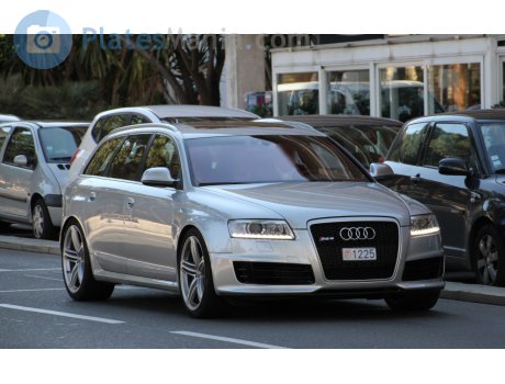 1225, Audi RS6 , License plate of Monaco