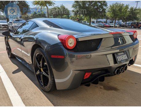 XX458XX, Ferrari 458 (Texas) License plate of the USA