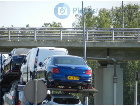 DF72 FXO, Bentley Flying Spur (Chester) License plate of the United Kingdom