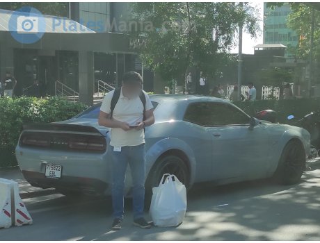 ‎٧١٥٨٢٢‎, Dodge Challenger (Erbil Governorate) License plate of Iraq