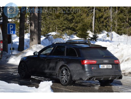 4AR 0508, Audi RS6 (Capital City of Prague). License plate of the Czech ...