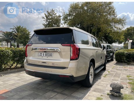 22 A 88100, GMC Yukon (Erbil Governorate) License plate of Iraq