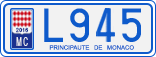 L945, Ferrari F430 , License plate of Monaco