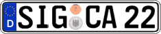 SIG CA 22, Mercedes-Benz V-Klasse (Sigmaringen District) German license ...