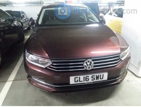 GL16 SWU, Volkswagen Passat (Maidstone) License plate of the United Kingdom