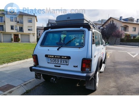 5069 BXN, Lada (VAZ) 2121 Нива , License plates of Spain