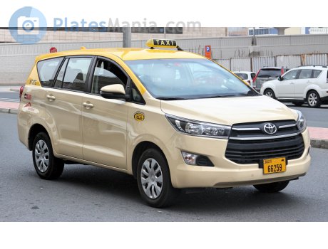 66259, Toyota Innova (Dubai) License plate of the UAE