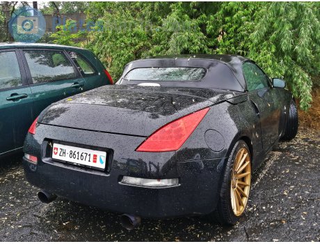 ZH 861671, Nissan 350Z (Zurich) License plate of Switzerland