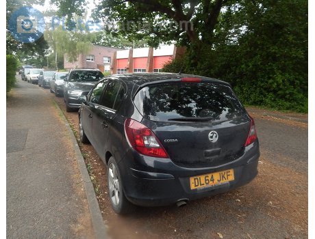 DL64 JKF, Vauxhall Corsa (Shrewsbury) License plate of the United Kingdom