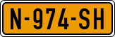 N-974-SH, Nissan Elgrand , License plate of the Netherlands
